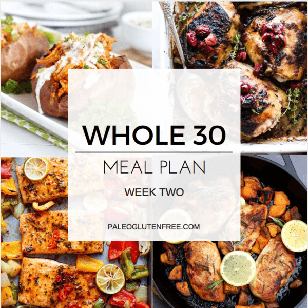 Complete Whole 30 Meal Plan - Paleo Gluten Free