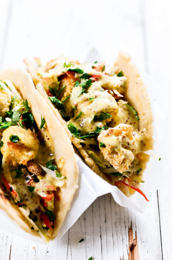 Paleo Coconut Crusted Fish Tacos With Honey Mustard Sauce - Paleo ...