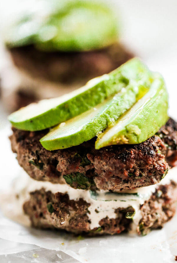 Chile Lime Avocado Burgers - Paleo Gluten Free