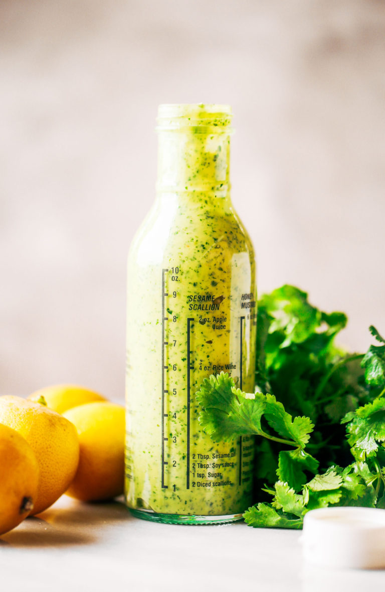 Creamy Avocado Cilantro Lime Dressing - Paleo Gluten Free