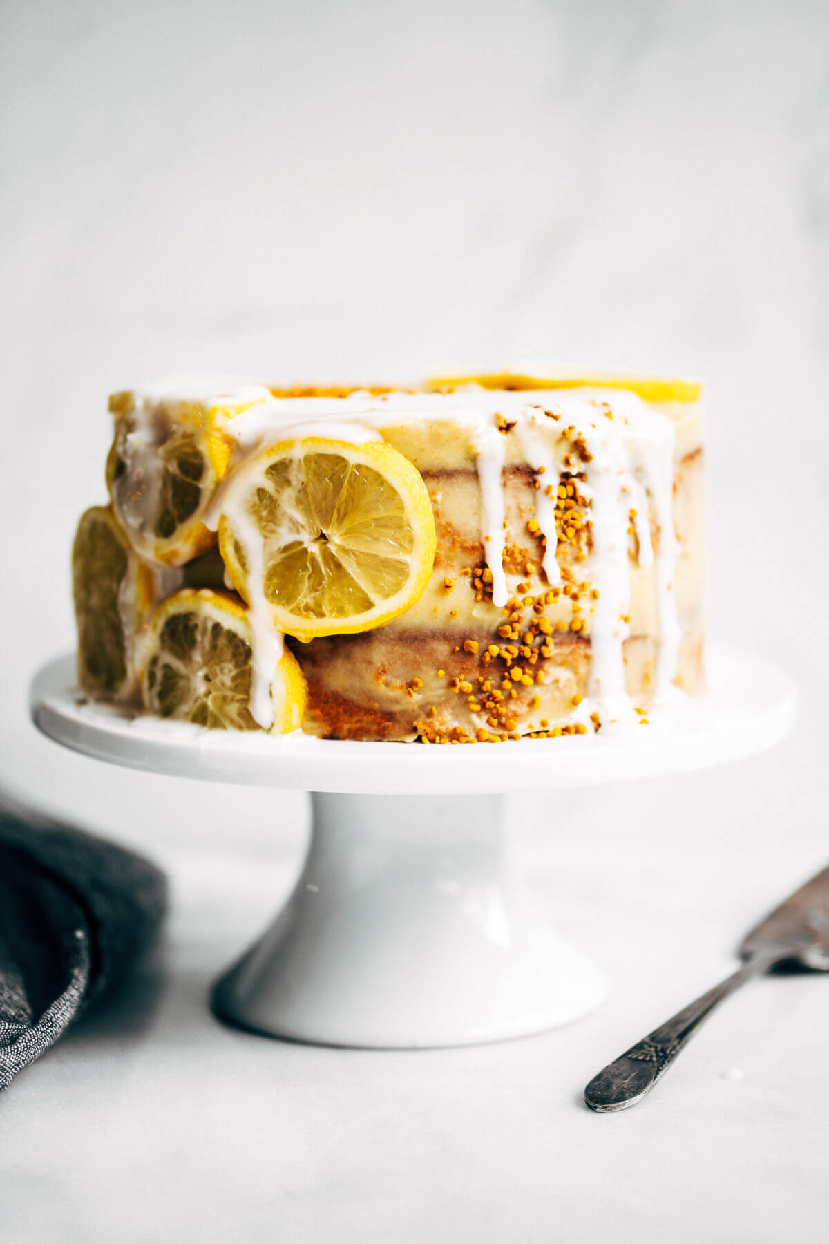 Healthy Paleo Lemon Layer Cake - Paleo Gluten Free