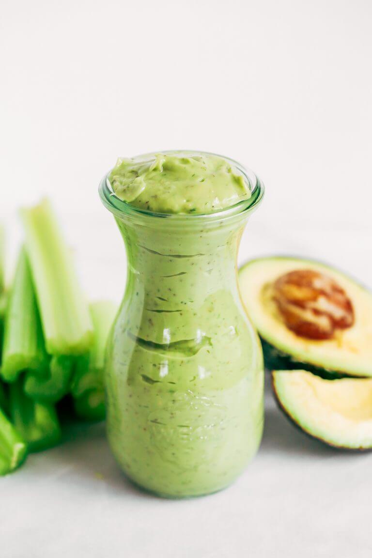 5 Minute Avocado Ranch Dressing - Paleo Gluten Free