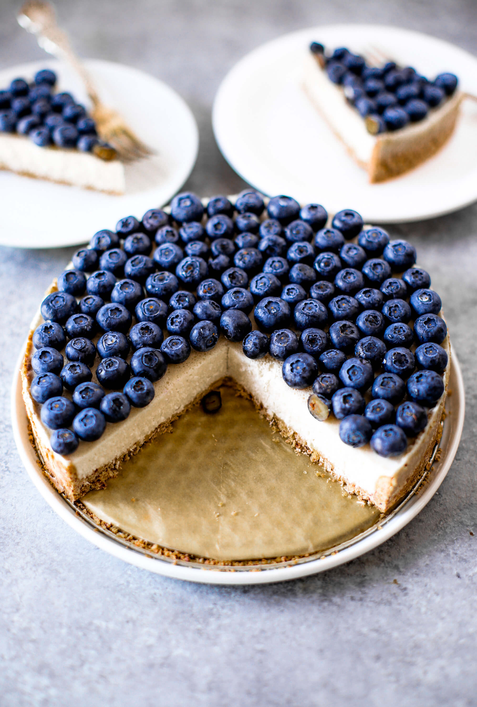 Blueberry Cream Pie - Paleo Gluten Free